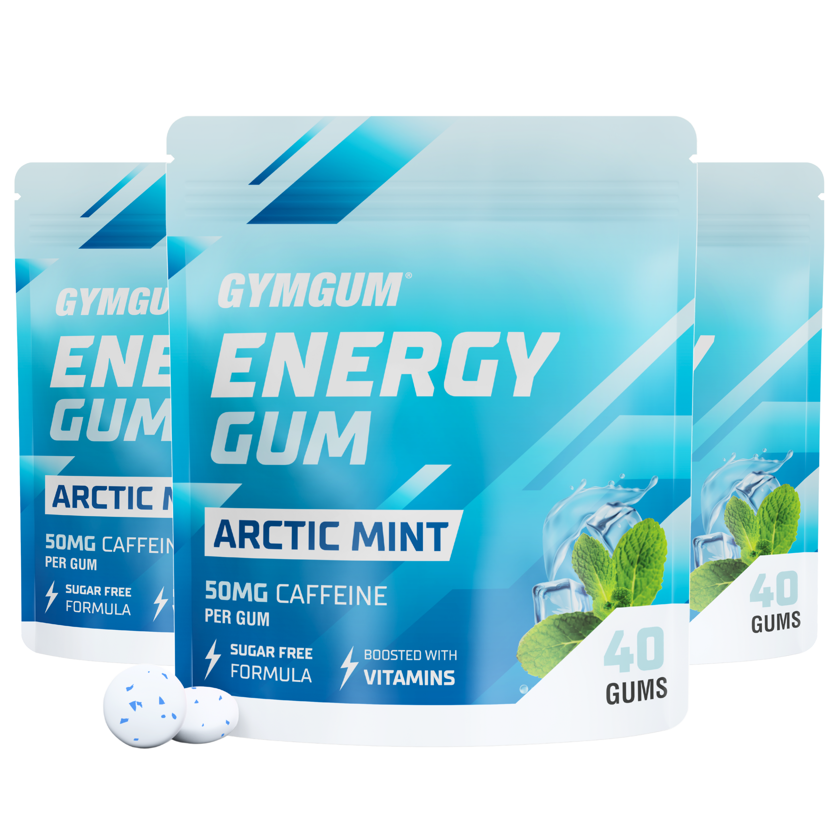 GymGum Energy Gum | Chew the Boost | Hard Jawline Chewing Gum