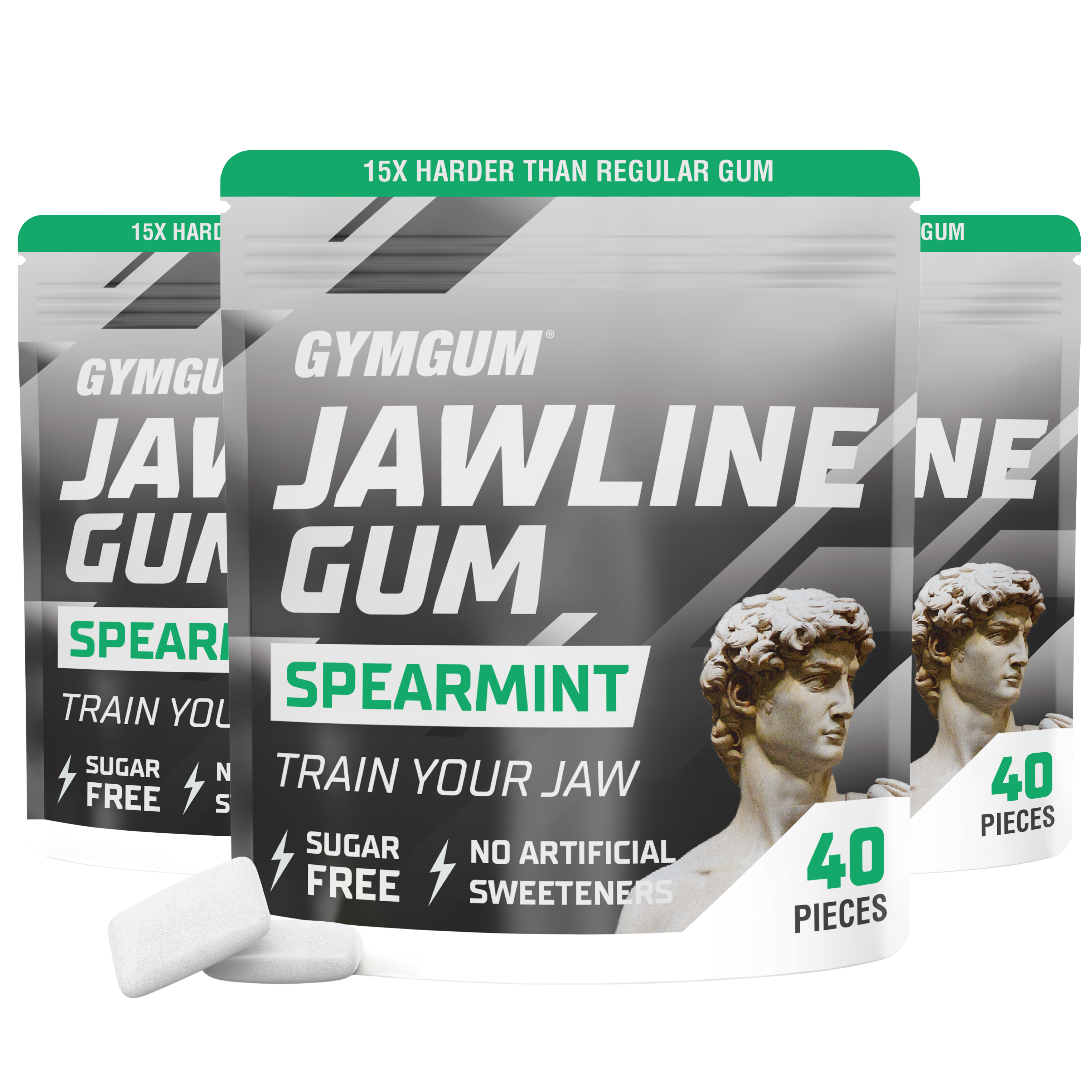 #1 Caffeine Gum for Instant Energy | Hard Jawline Chewing Gum | GymGum ...